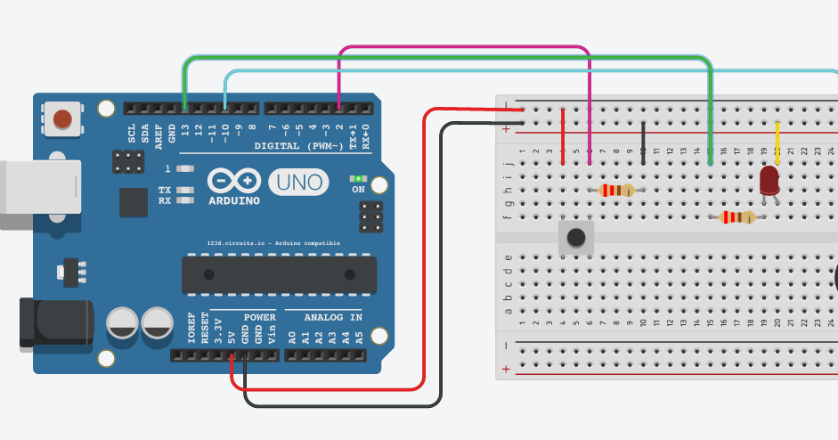 Meu Primeiro Arduíno - MPA: Push button + LED + Buzzer