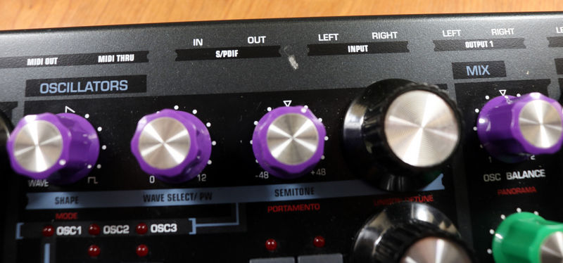 MATRIXSYNTH: Access Virus TI with Custom Colored Moog Style Knobs ...