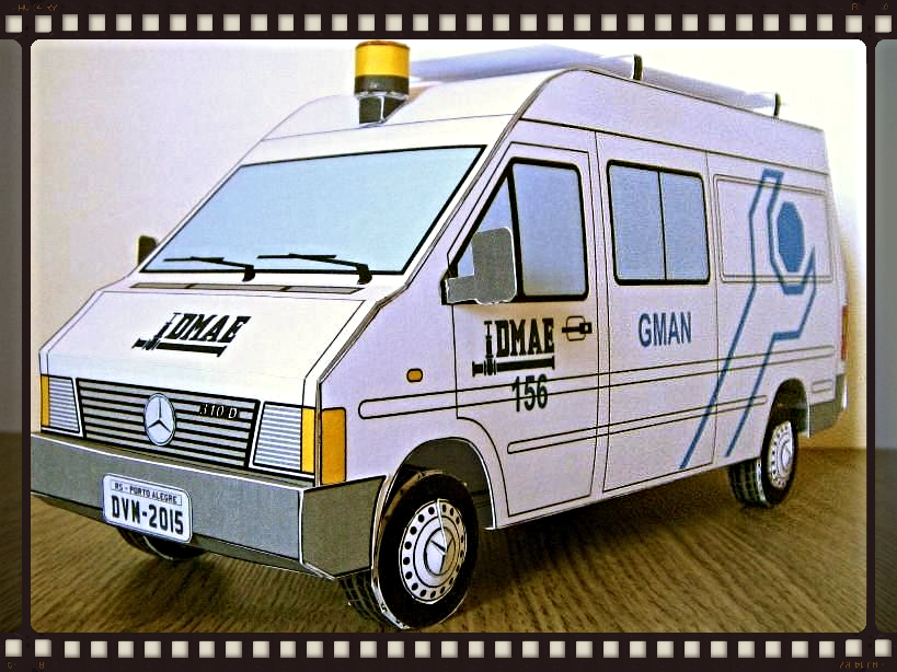 Mercedes Benz Sprinter Papercraft | Papercraft Paradise | PaperCrafts ...