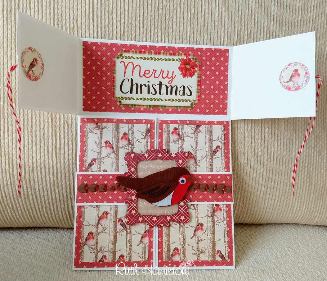 A Passion For Cards: Little Red Robin 2 tiered gate fold card tutorial