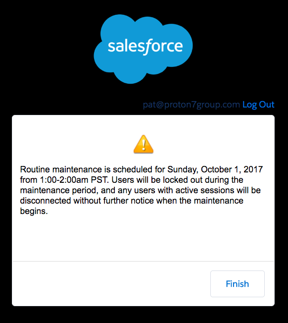 Salesforce Login Splash