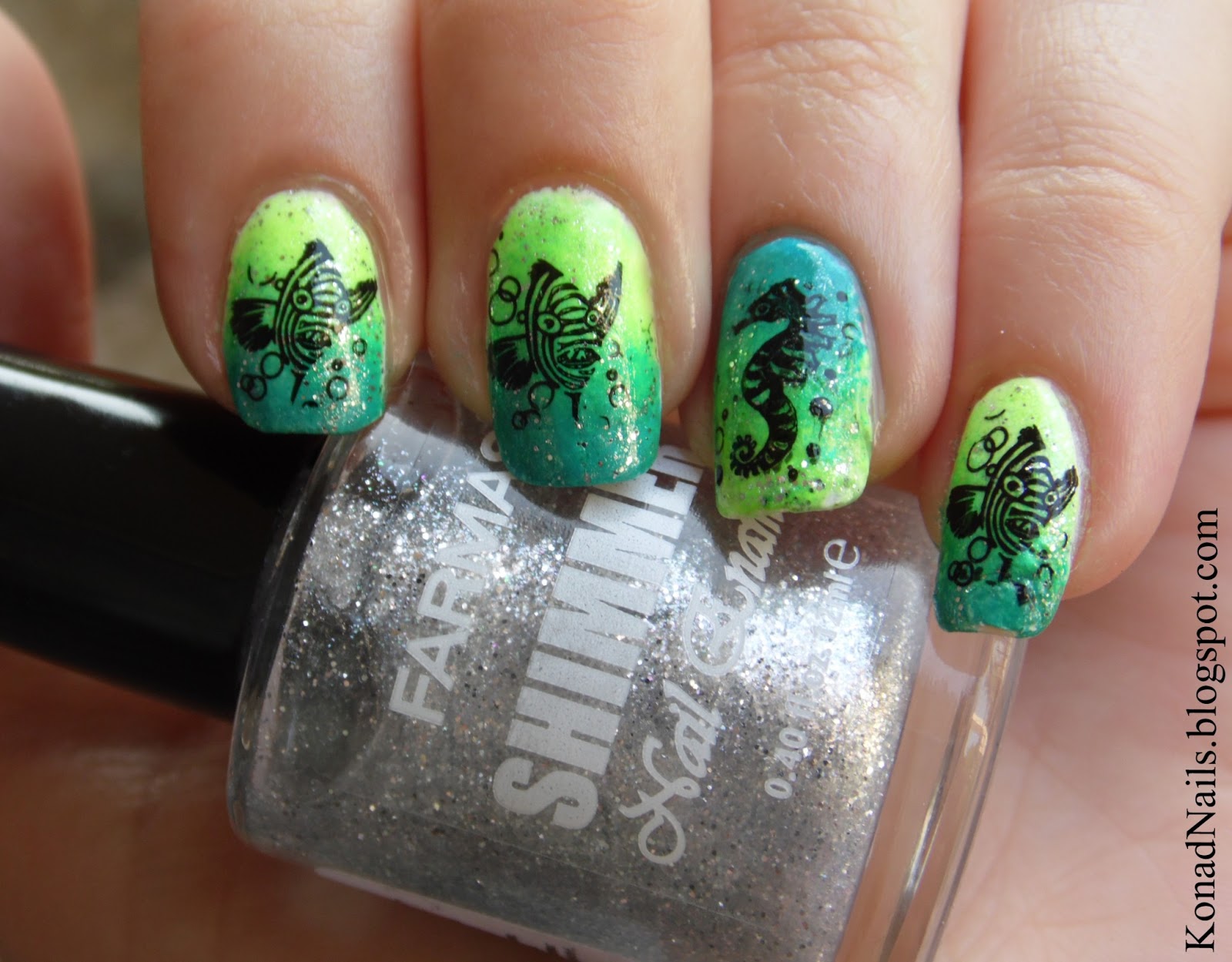 Konad Addict: Fish manicure