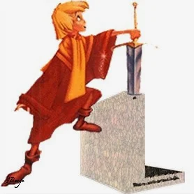 Alfabeto de la espada en la piedra. - Oh my Alfabetos!