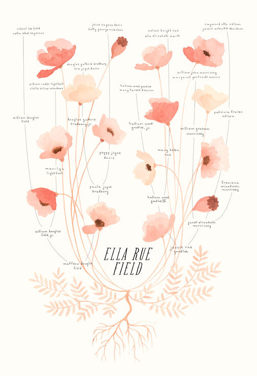 pretty + pretty: Pretty family tree