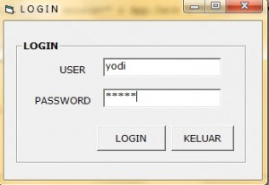 Membuat Form Login Menggunakan VB 6.0