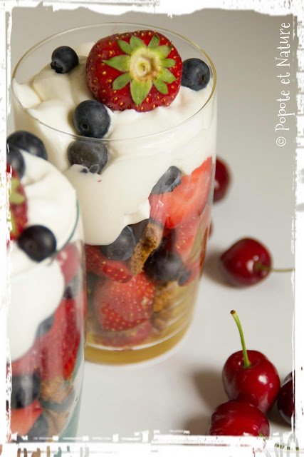 Popote et Nature: Des verrines aux fruits rouges croquantes et gourmandes