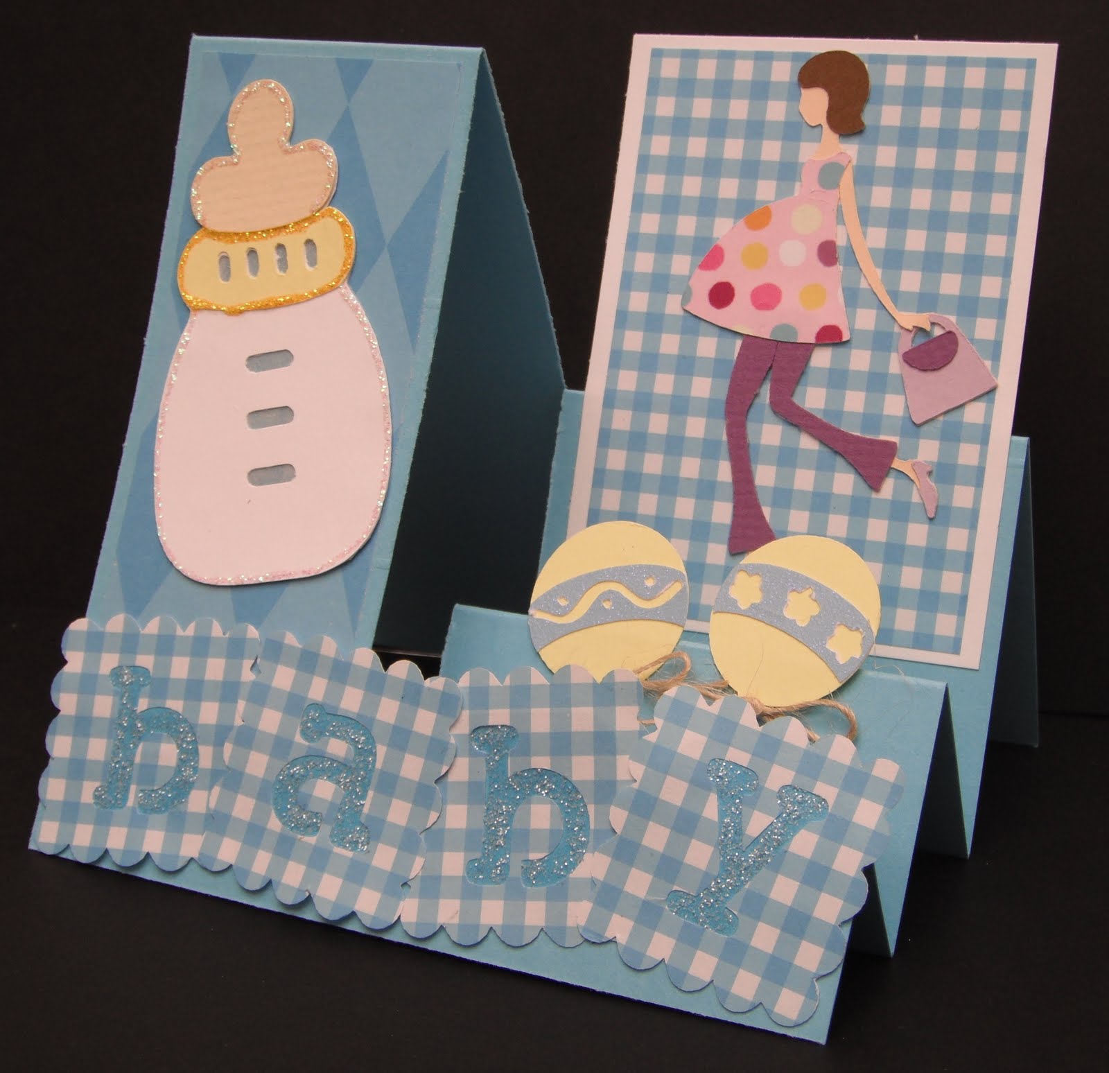 Scrapping Runner Creations: Stair Step Baby Shower Card