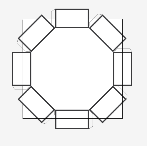 design practice: Flyer - Fold up octagon x Flyer