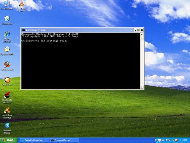 allwebhack: Control panel User Accounts - shows white screen menu