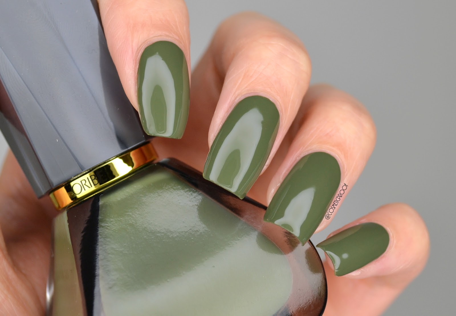 NAILS | Oribe Nail Lacquer in Green Envy | Cosmetic Proof | Vancouver ...