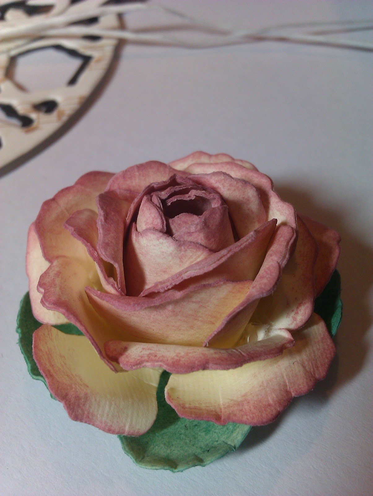 New flower - Beautiful Rose made from Cardstock - Definitely my ...