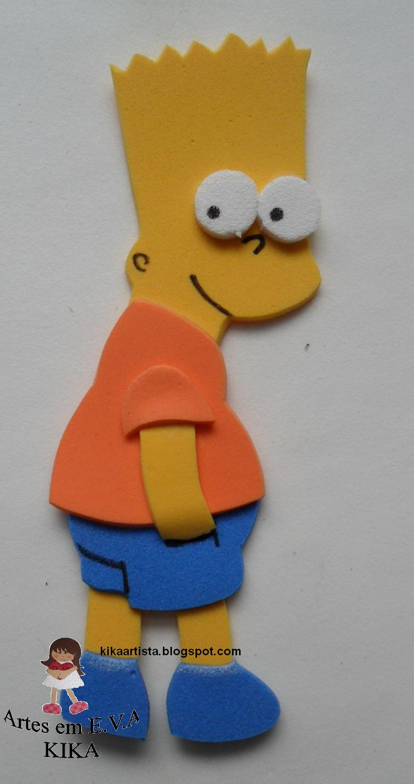 Ateliê KIKA NEVES e SARAH REGINA ......KIKA ARTES EM EVA: BART E LISA ...