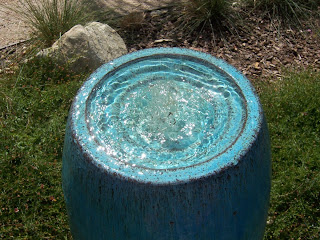The 2 Minute Gardener: Photo - Blue Water Fountain
