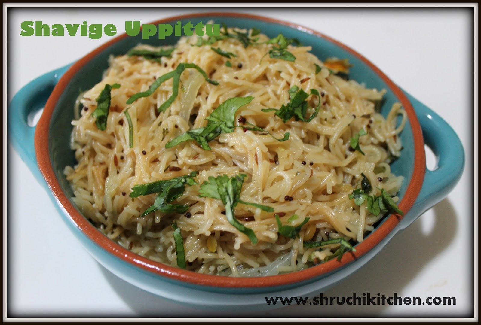 Shruchi Kitchen: Shavige Uppittu | Semiya Upma