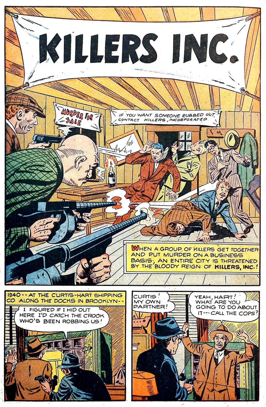 Pappy's Golden Age Comics Blogzine: Number 1838: Killers Inc