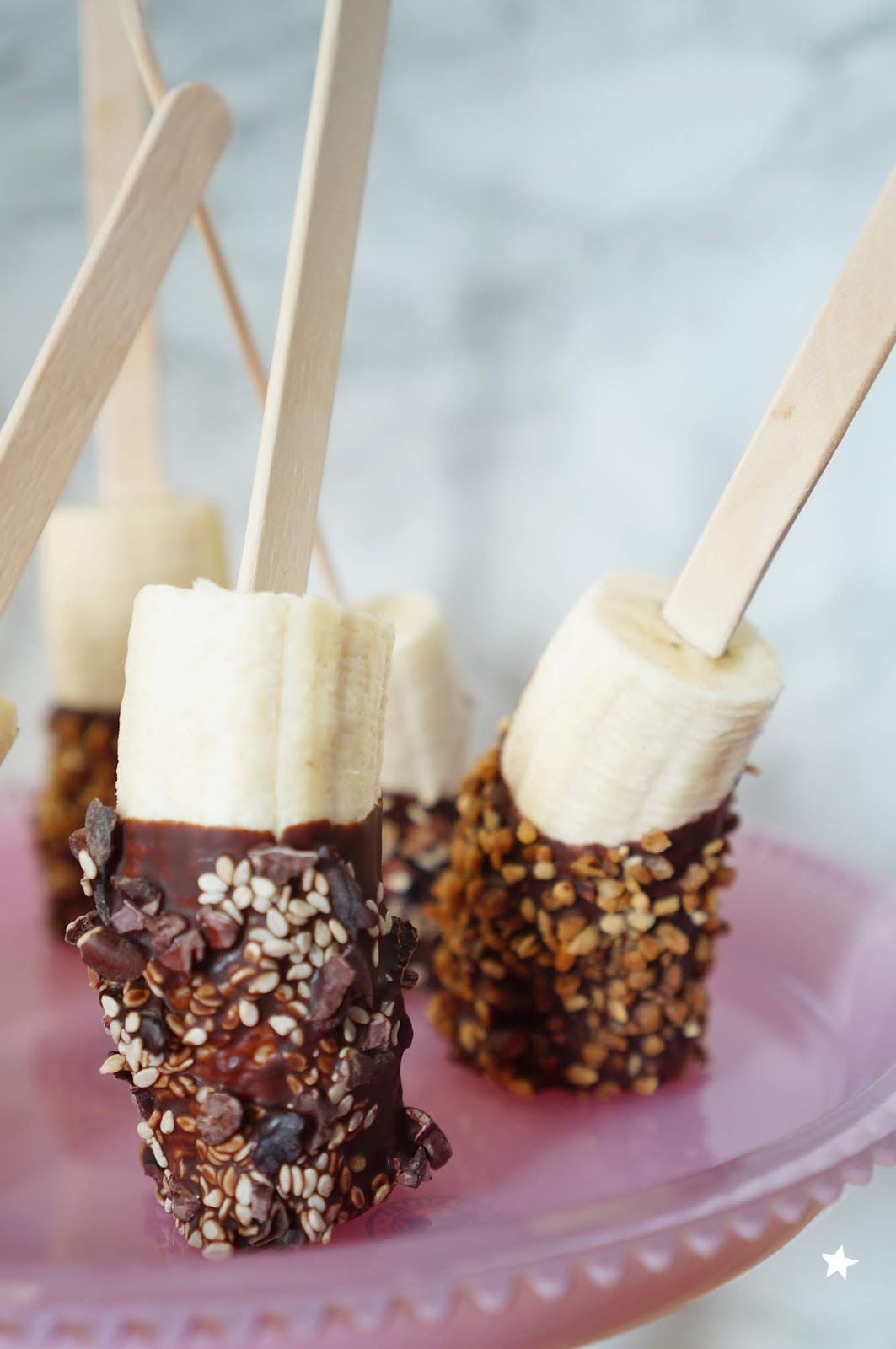 Farine d'étoiles: Bâtonnets banane-chocolat and co (dessert, vegan)