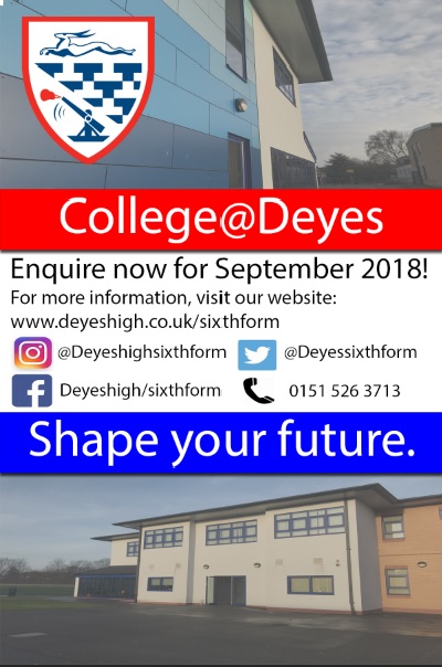 Joe Dooleys Unit 20 Media Blog: P4 - Sixth form poster