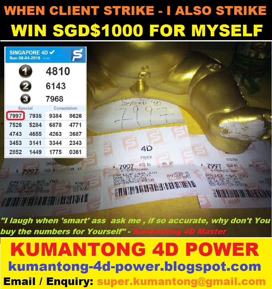 KUMANTONG 4D MASTER: The Fastest way to Strike 4D & What to Do?