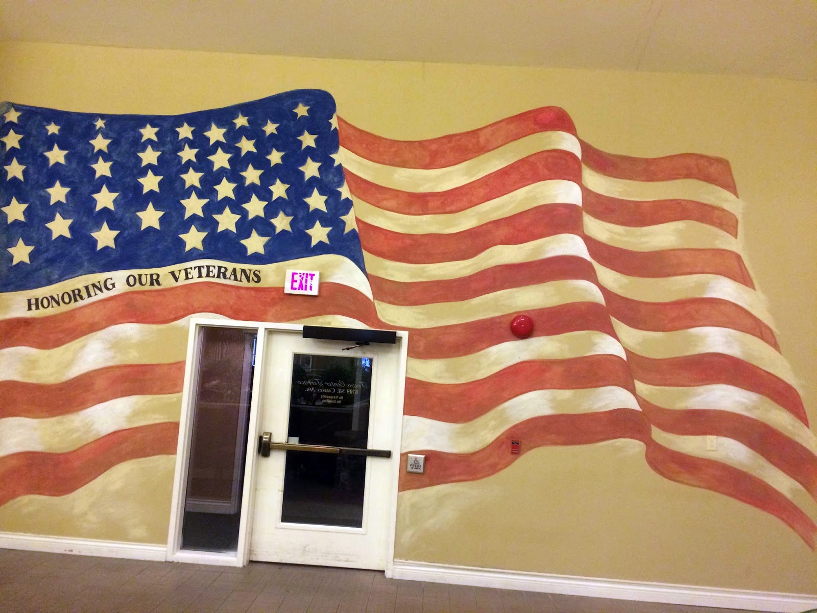 The Talking Walls: American Flag Veterans Mural