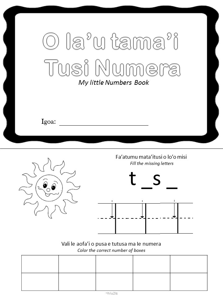 Samoan for Kids: May 2018