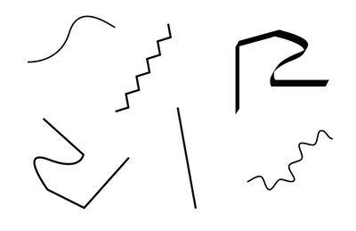 Teoría y herramientas del diseño publicitario: Forma: La línea