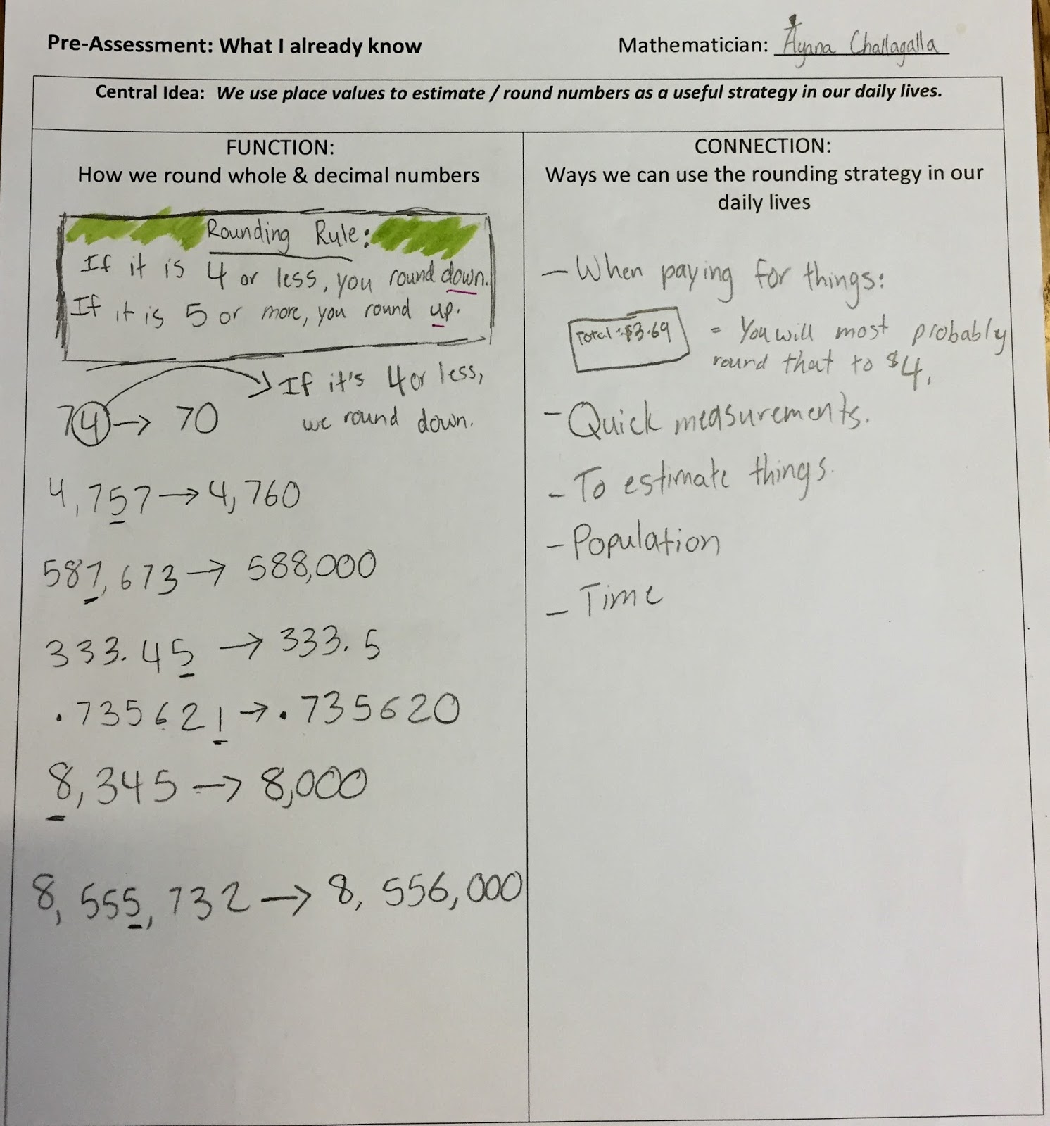 Enquiry-Based Maths: Rounding Numbers Enquiry