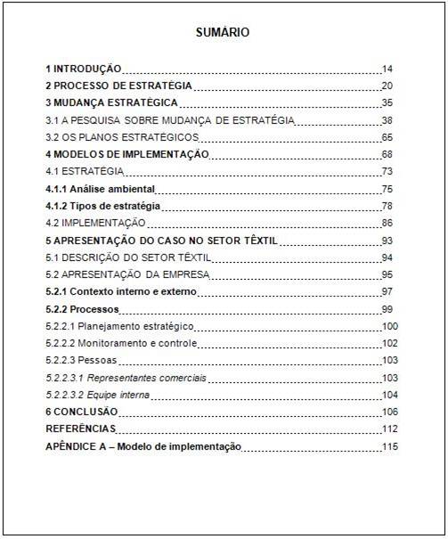 Trabalhos Acadêmicos ESPM Sul: Sumário