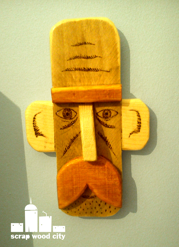 scrap wood city: Scrap wood face