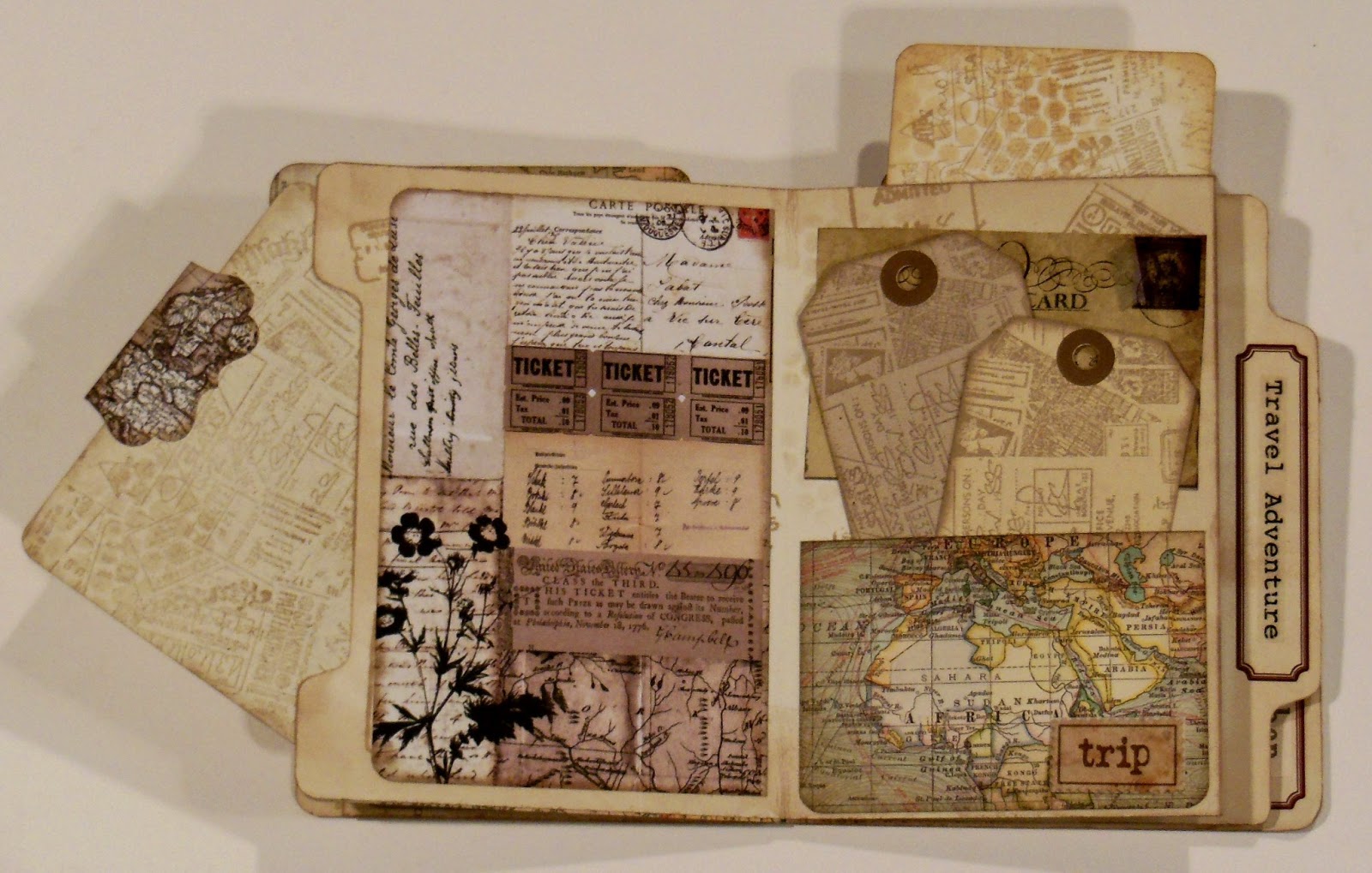 It's All About Me & Mine: Mini File Folder Book - Travel themed.