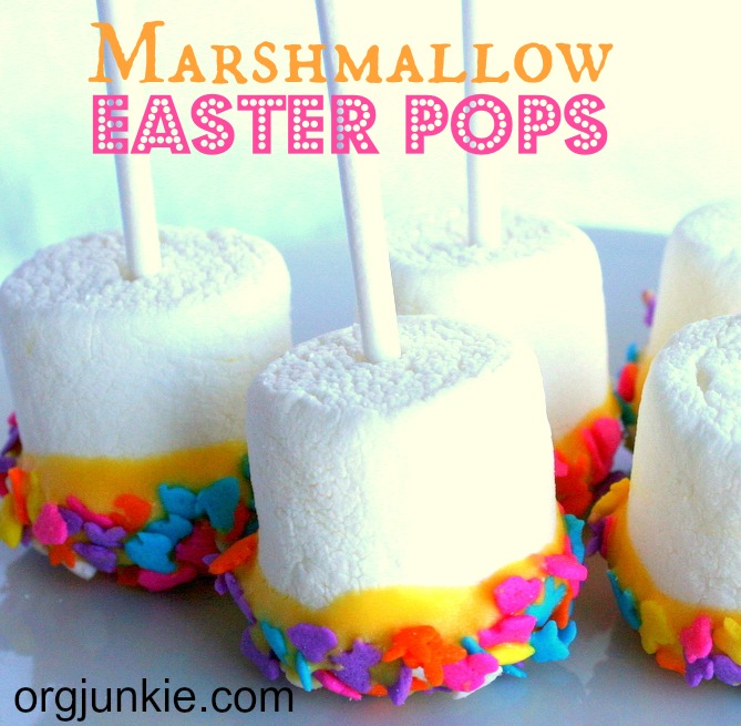 Easy Marshmallow Easter Pops - I'm an Organizing Junkie