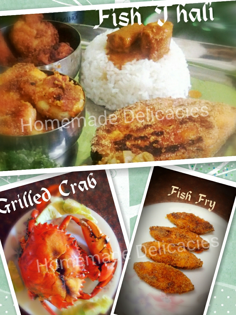 Homemade Delicacies: Fish Thali