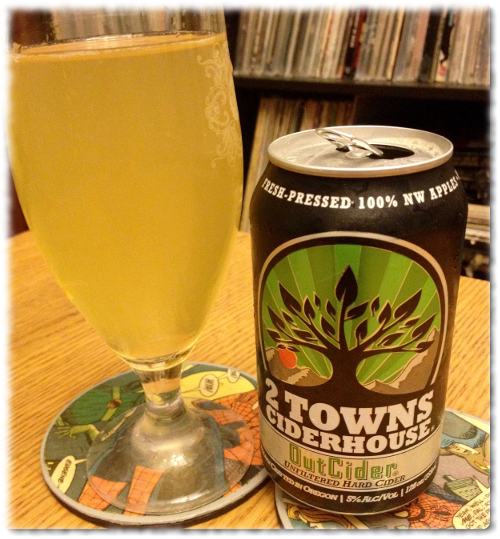 The Bitter Nib: 2 Towns Ciderhouse OutCider Unfiltered Hard Cider