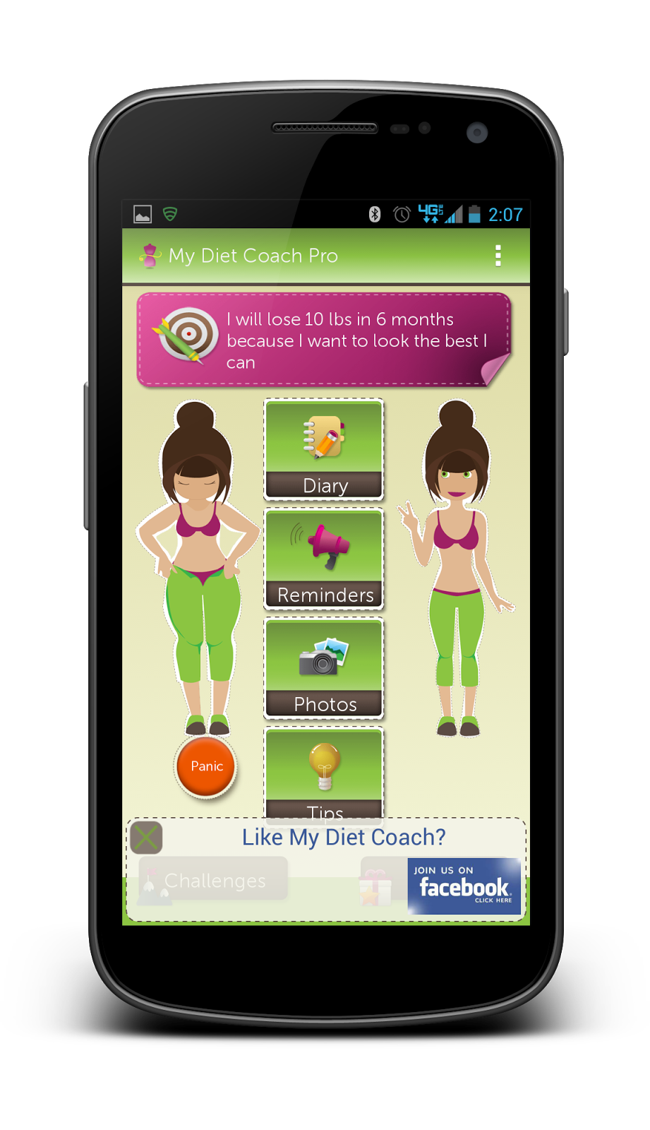FREE IS MY LIFE: APP REVIEW: My Diet Coach II - Pro for Android