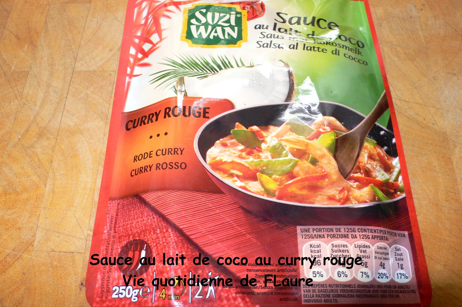 Sauce au lait de coco curry rouge SUZI WAN
