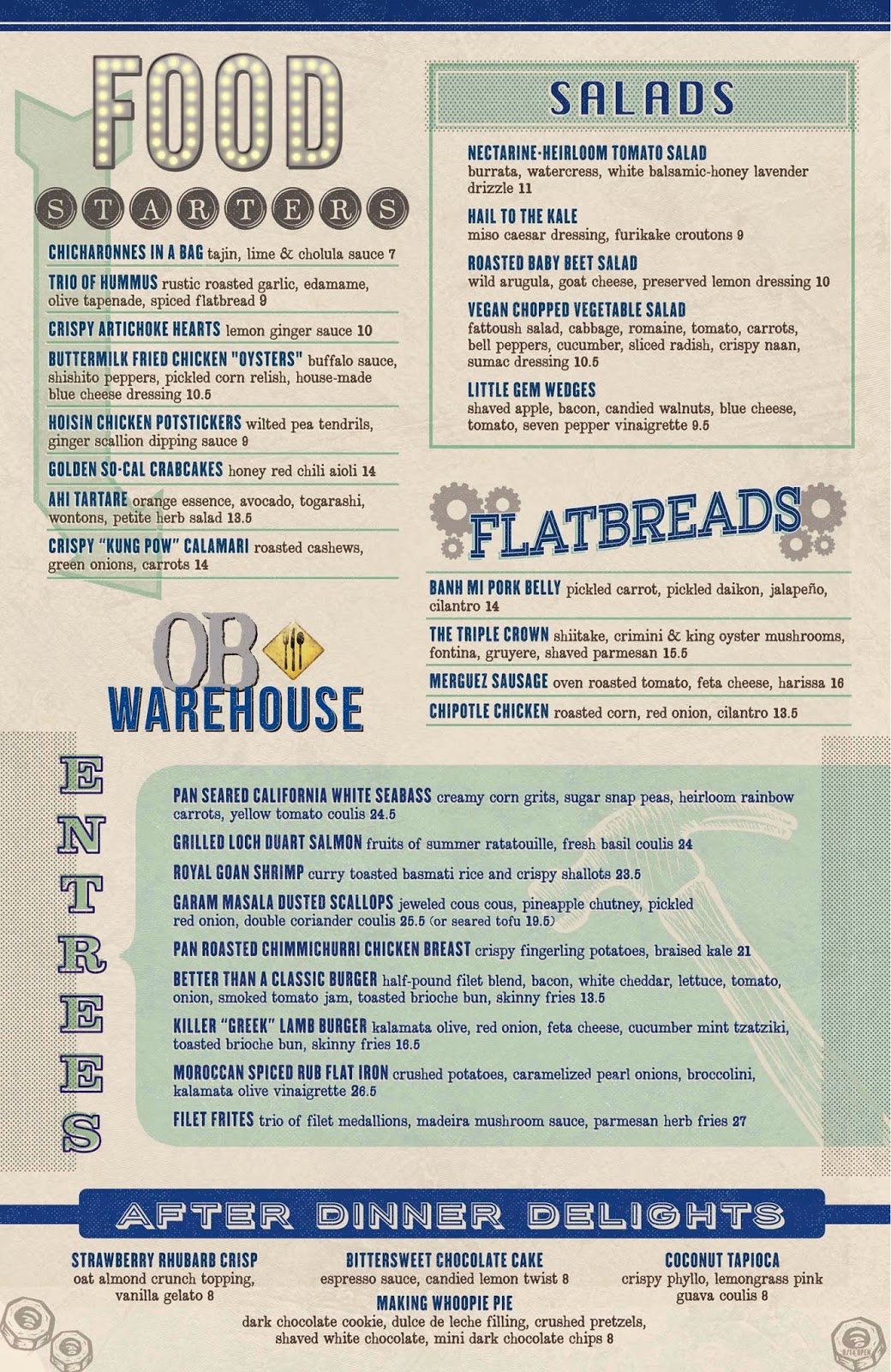 SanDiegoVille: First Look at the Menu of Cohn Restaurant Group's Newest ...