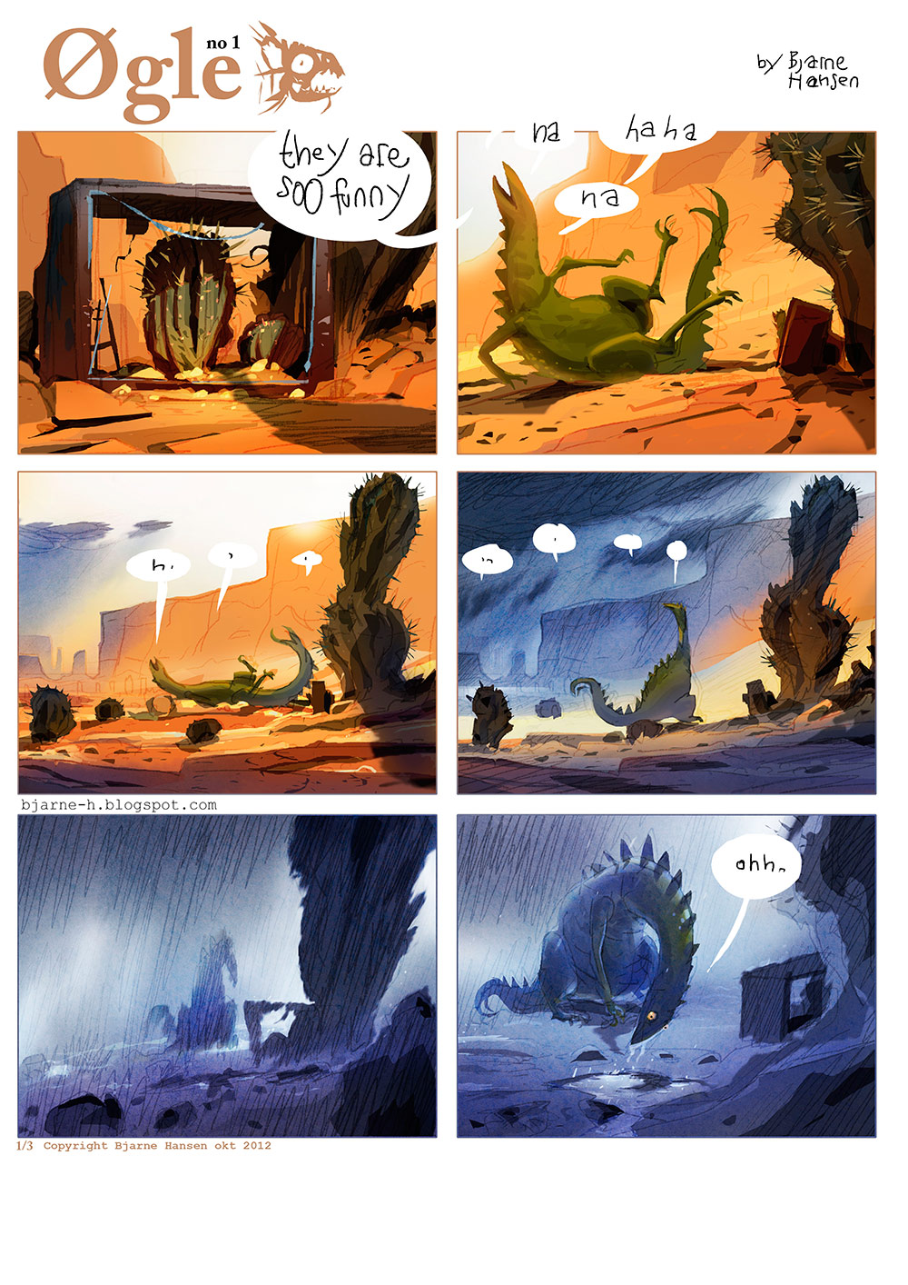 bjarne-h: lizard comic