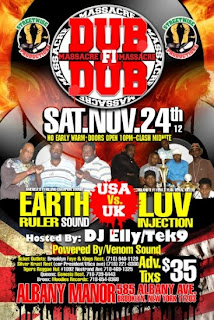 DDS BLOG: EVENTS : Dub Fi Dub Earth Ruler VS Luv Injection ~ Saturday ...