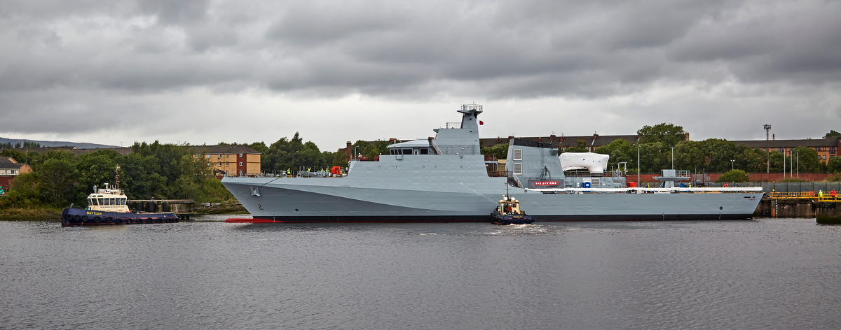 Dougie Coull Photography: HMS Forth - Heads to Fitting Out After Launch