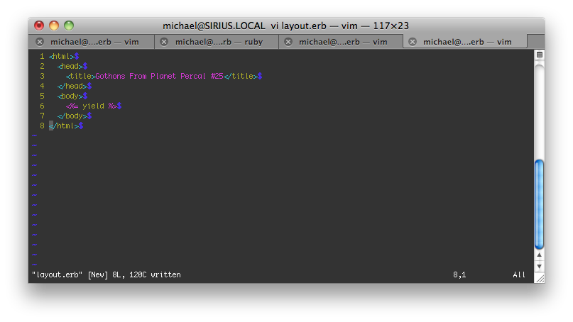 TESTHEAD: Exercise 51: Getting Input From A Browser: Learn Ruby the ...