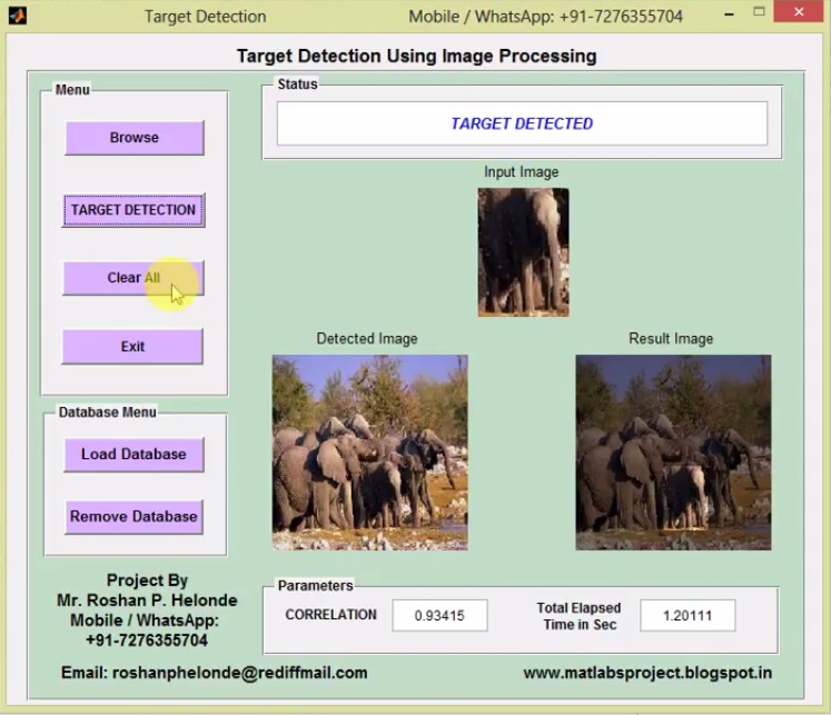 Target Detection Using Image Processing Matlab Project With Source Code