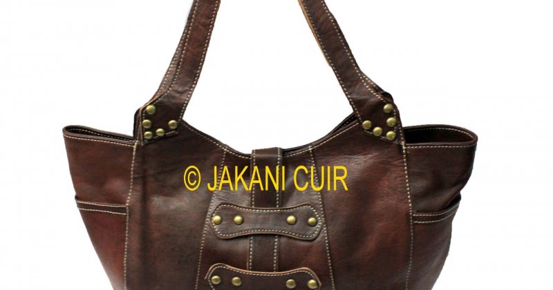 Jakani Cuir Nature: Shoulder Leather Bag For Women
