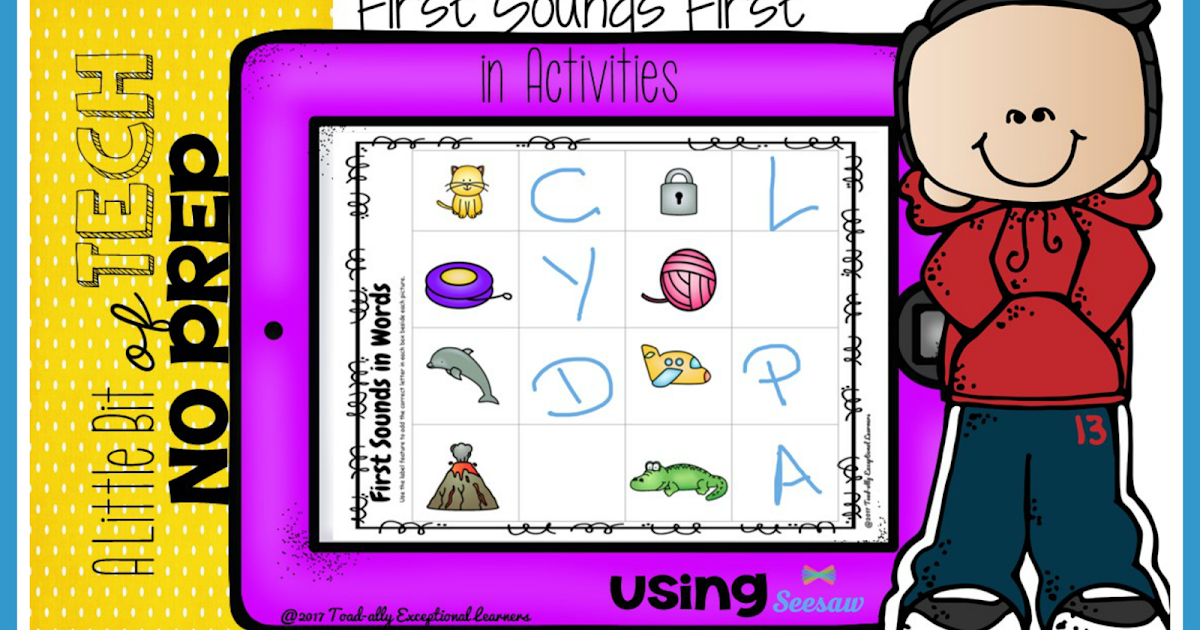 Toad-ally Exceptional Learners: Why First Sound Fluency Matters? {Freebie}