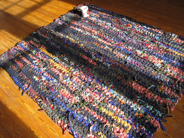 Portland DIY: Pendleton crochet scrap wool rag rugs