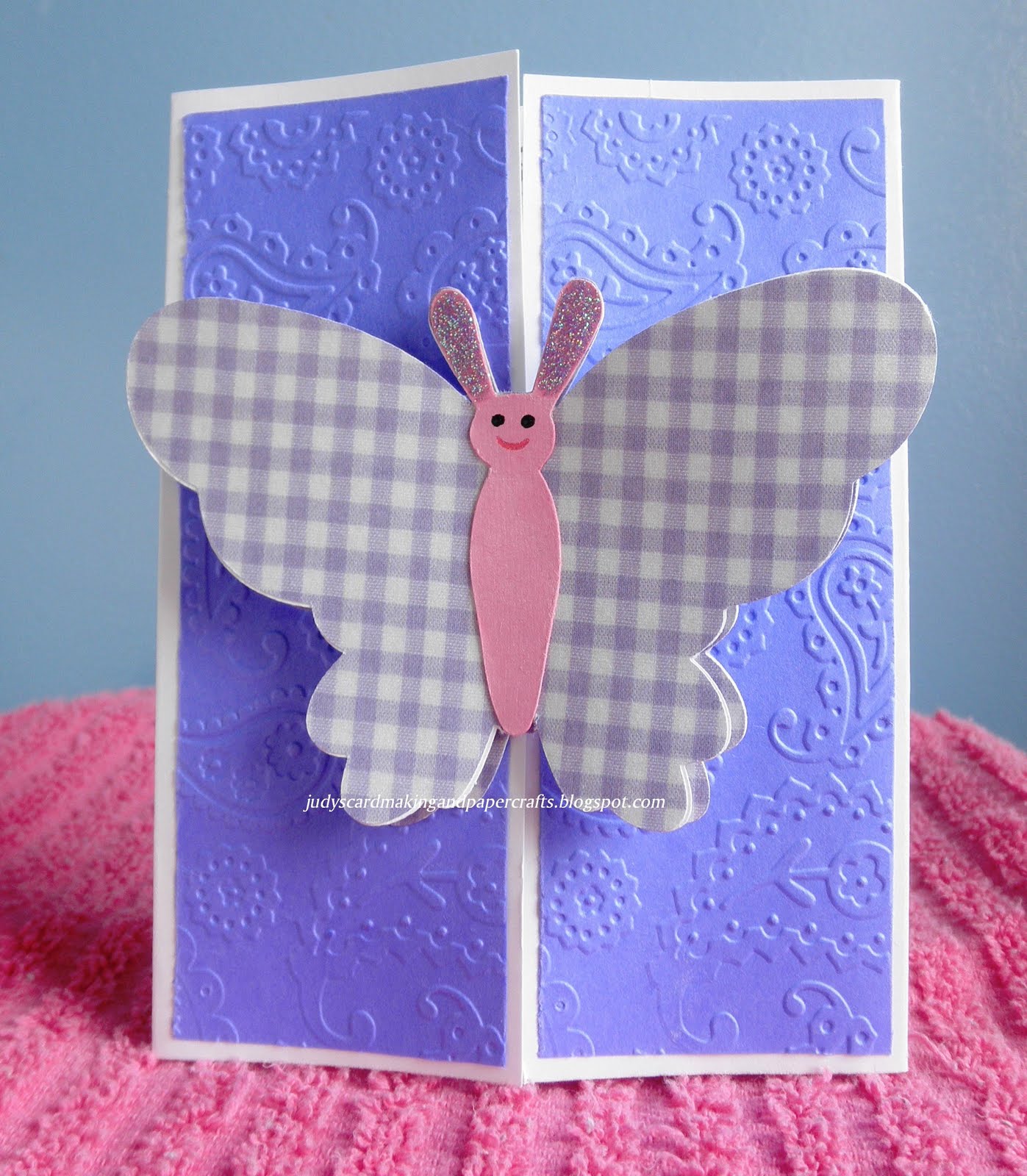 Judy's Handmade Creations: A2 gate fold card ...butterfly!