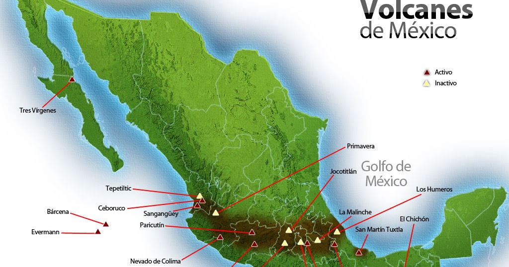 Áreas Volcánicas en México