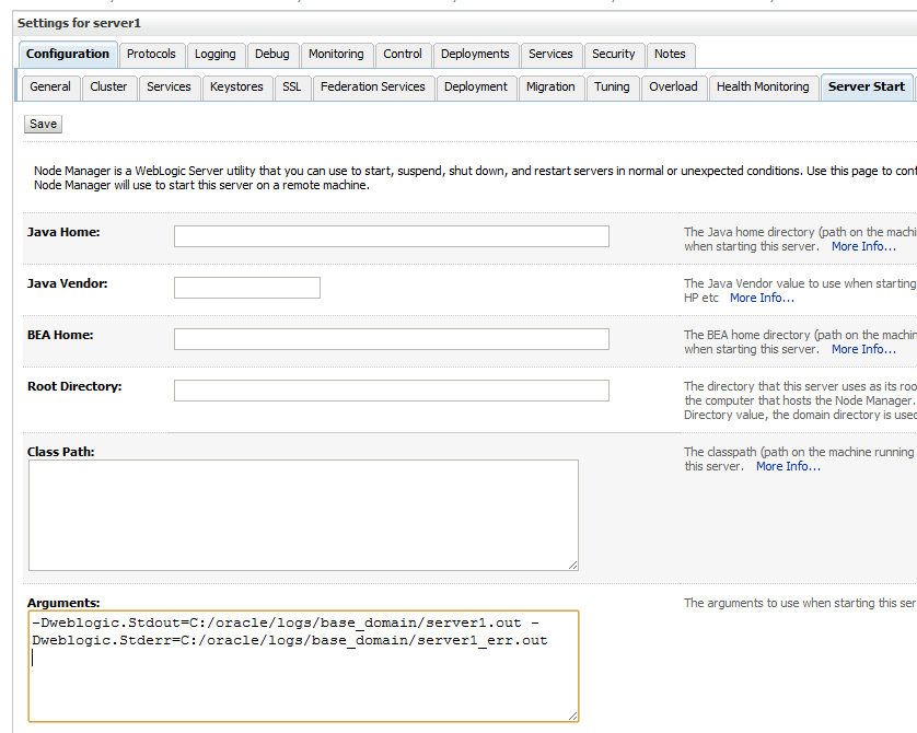 Java / Oracle SOA blog: Change the log files location of a WebLogic Domain