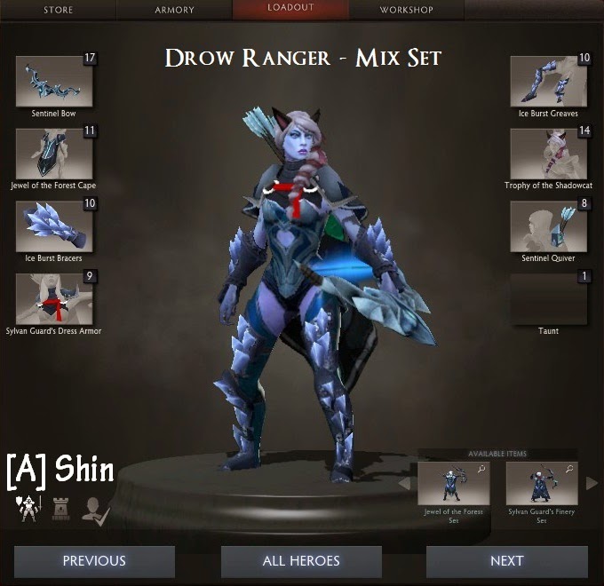 Drow Ranger - Mix Set