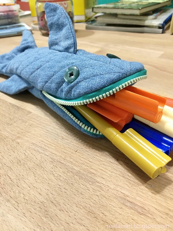 Shark Pencil Case Tutorial ~ DIY Tutorial Ideas!