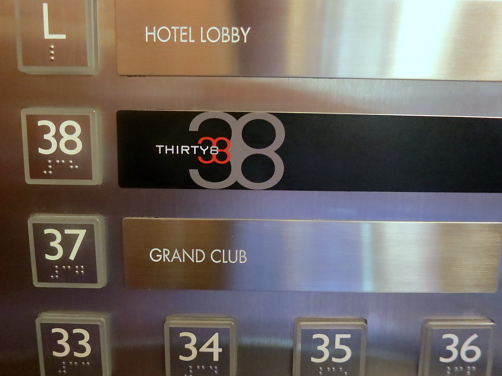 From Thirty8, take the elevator to the hotel's second floor to reach ...