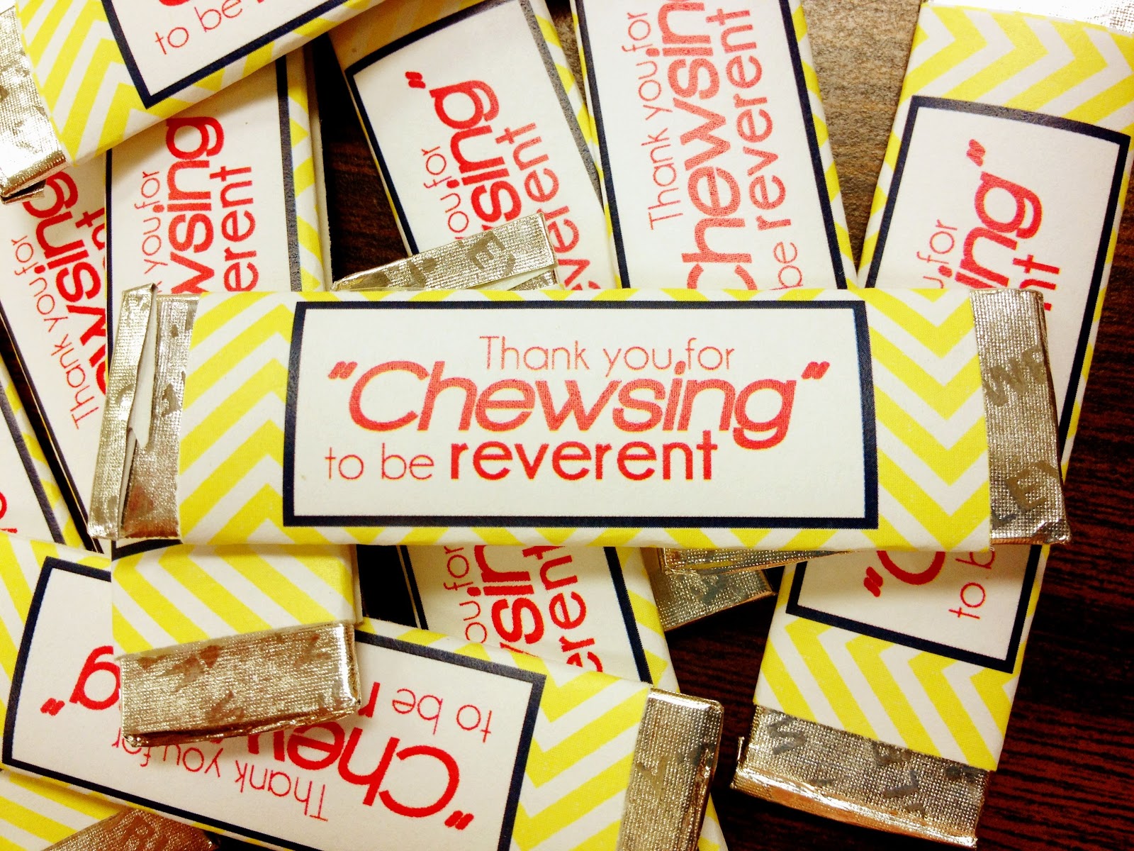 Larcie Bird: "Chewsing" to be Reverent {gum wrapper printable}